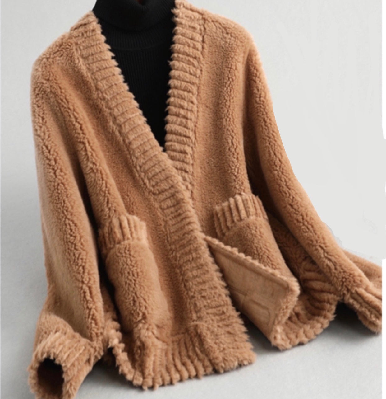 Shearling Teddy Cardigan Jacket – Daniella Erin NYC