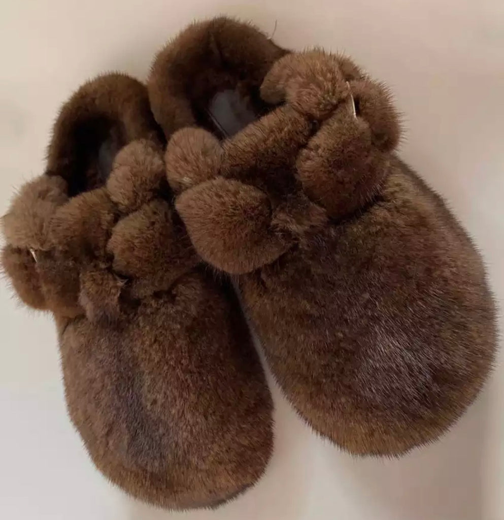 Genuine Mink Closed Toe Shoes – Daniella Erin NYC